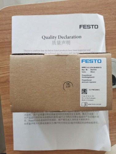 1PC New Festo VPPE-3-1-1/8-10-010-E1 557773 Pressure Regulator In Box ...