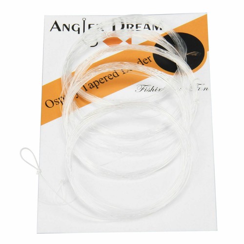 10PCS/Lot Fly Leader 12FT 0X 1X 2X 3XNylon Fly Tapered Leader With Loop ...