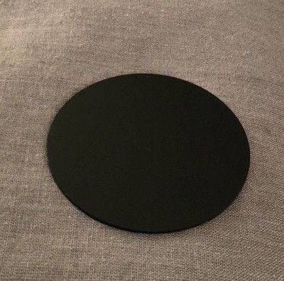 25 Pcs 6 1/8" Dia. x 1/18" Thick Laser Cut BLACK Cell Cast Acrylic ...