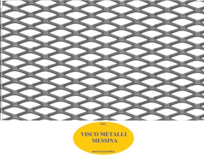 Lamiera Inox 304 Forata Stirata x stufe radiatori cm 25x100 maglia mm ...