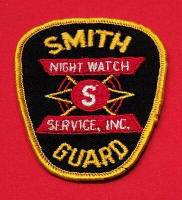SMITH SECURITY GUARD NIGHT WATCH PATCH | eBay