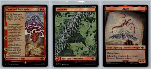 FOIL There and Back Again Smaug Token Magic the Gathering Lord of the ...