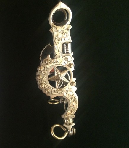 Makers Marked - Hand Engraved Vogt Silver Santa Barbara Bit - Custom ...