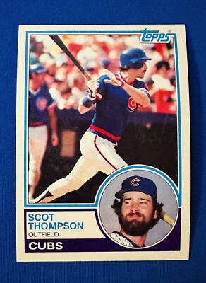 1983 TOPPS #481 SCOT THOMPSON CHICAGO CUBS NM-MT or BETTER 3RD PLACE ...
