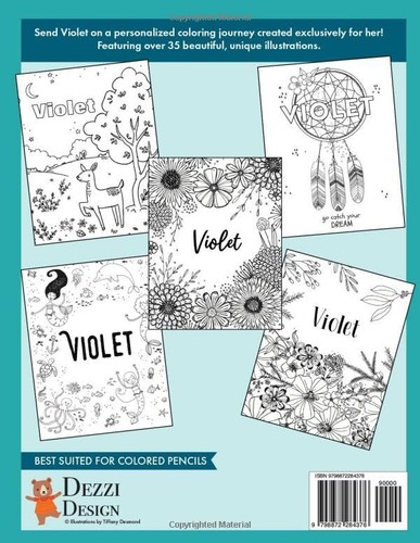 Violet's Coloring & Activity Book: A Personalized Coloring Book With ...