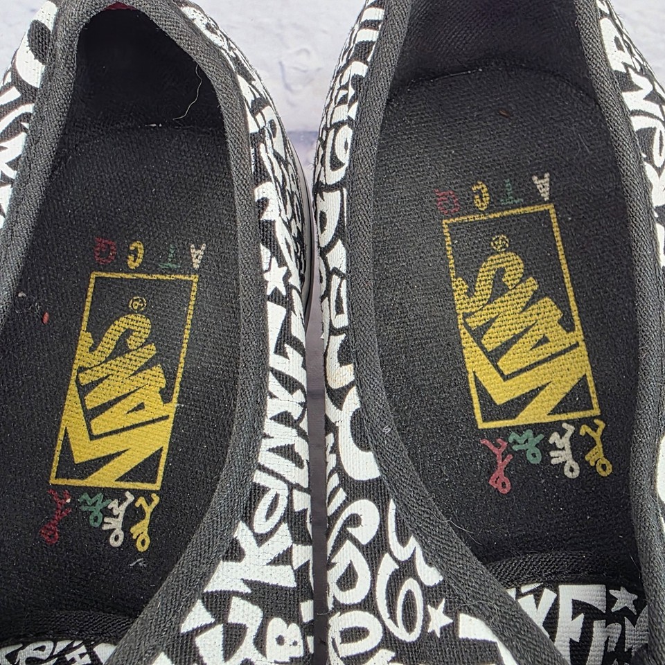 Vans Authentic A Tribe Called Quest Set List Men Size 7 Black White ...