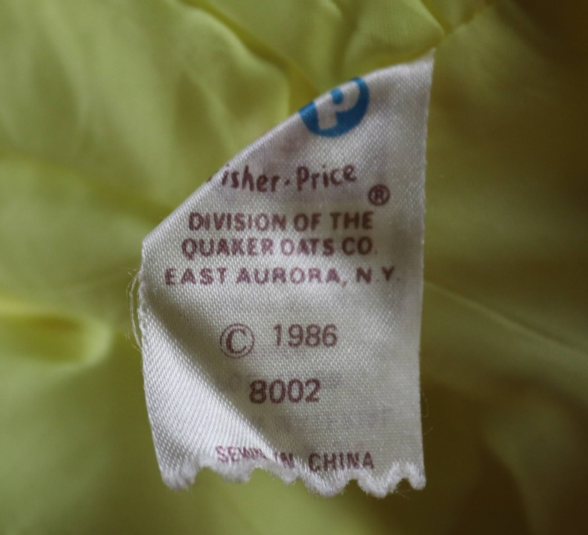 Vintage Fisher Price Puffalump Yellow Cat Plush 8002 Nylon Stuffed ...