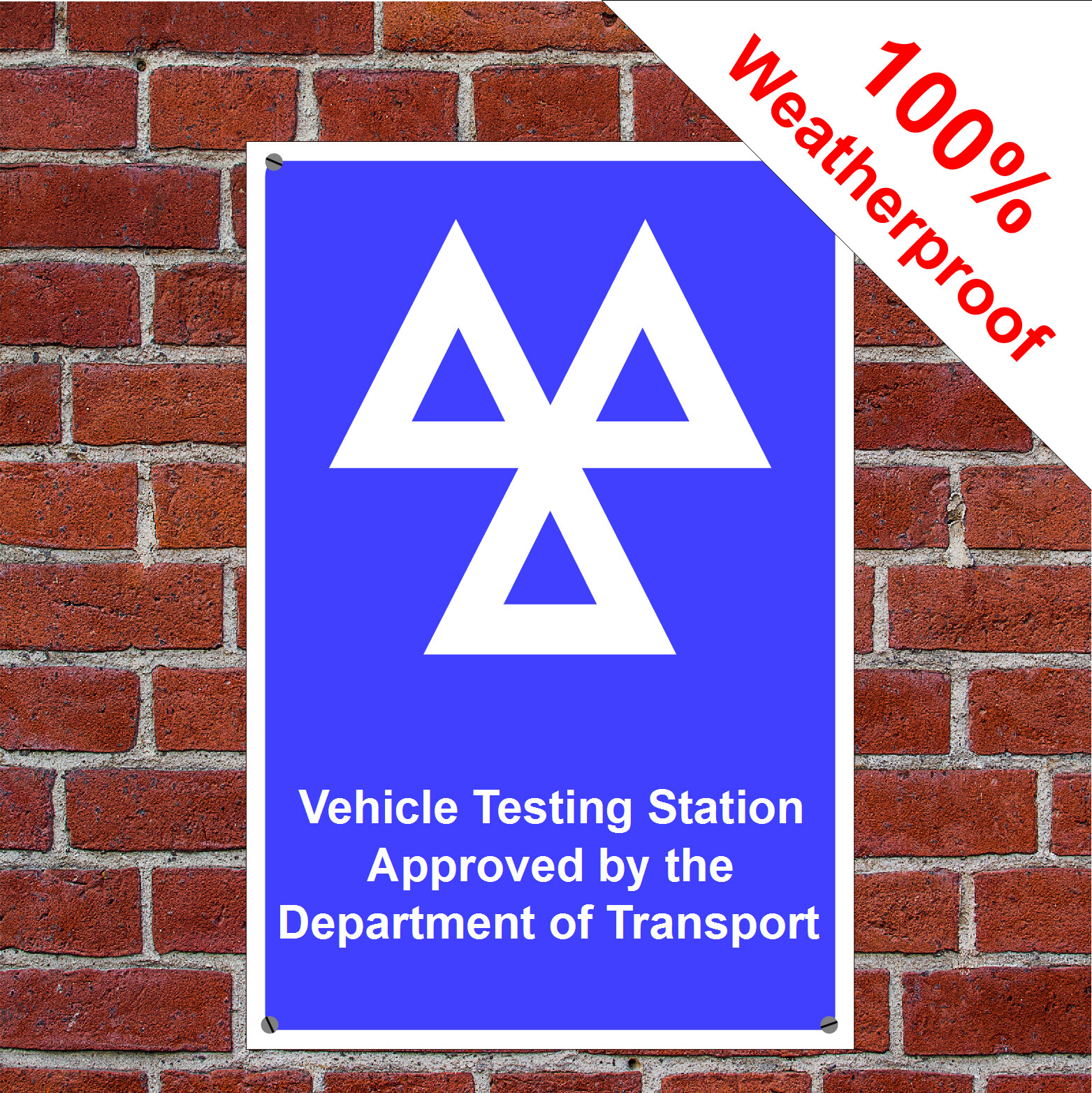 MOT symbol garage appoved garage sign GAR18 Garage and workshop signs ...