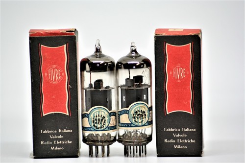 12bh7 tube pair fivre italy nos valve preamp tubes 12bh7a nos long ...