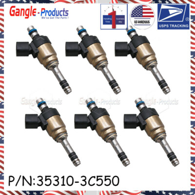 6Pcs/Pack GDI FUEL INJECTORS for Hyundai Kia 3.3L 3.8L 35310-3C550 | eBay