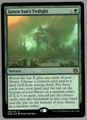 Green Sun's Twilight 169/271 Non Foil Rare Phyrexia All Will Be One MTG ...
