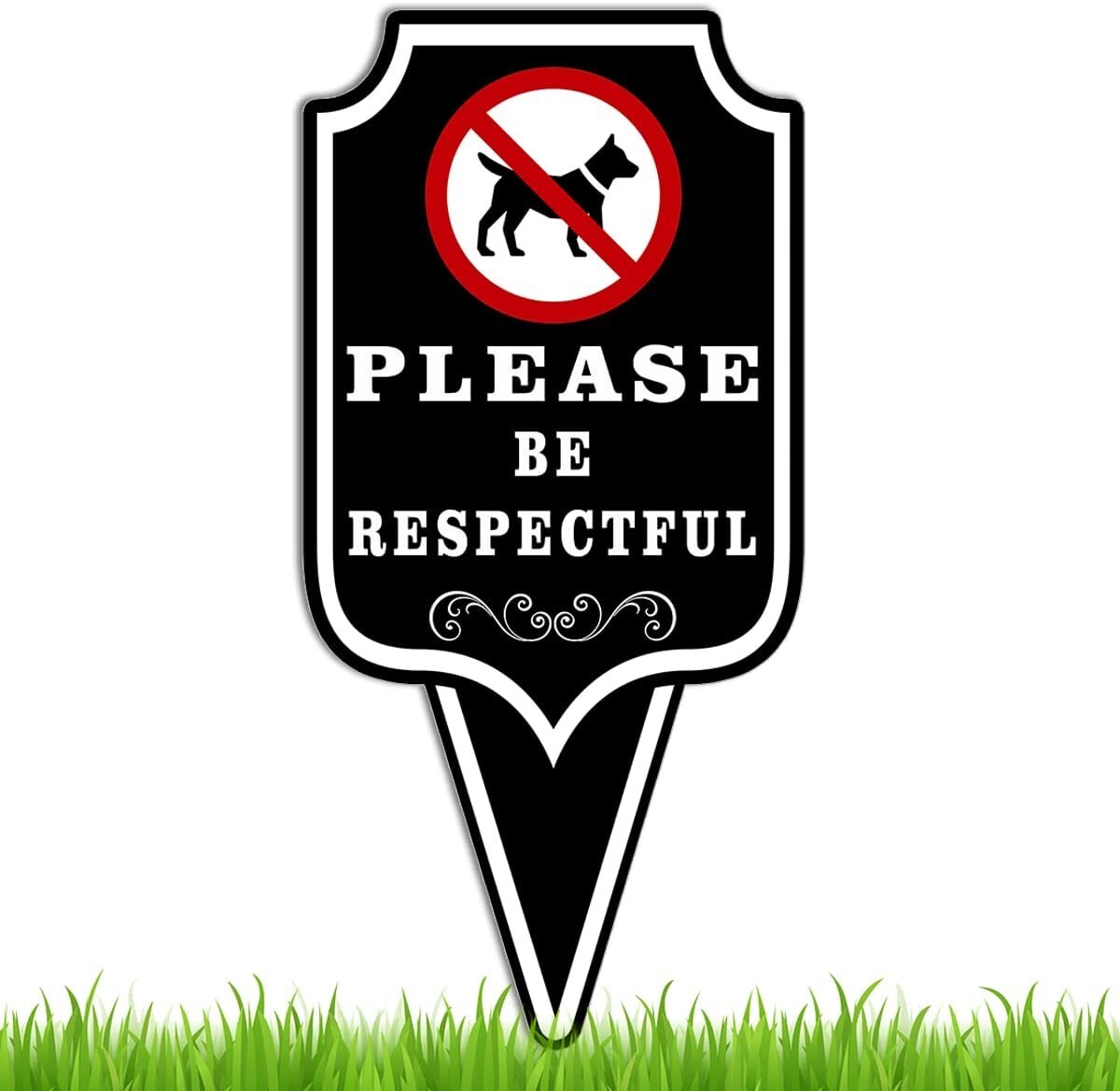 Please Be Respectful Dog Sign, Clean Up After Dog Sign, No Dogs Allowed ...
