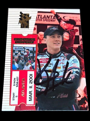 Kevin Harvick 2001 PRESS PASS VIP GOODWRENCH ATLANTA WIN autographed ...