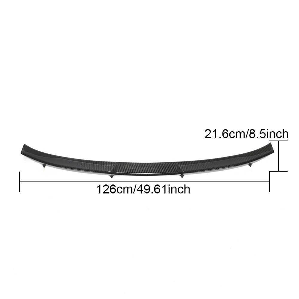 For Audi A6 Avant RS6 C8 19+ DRY CARBON FIBER Rear Trunk Middle Spoiler Wing Lip | eBay