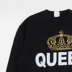 Famona Womens Black Cotton Blend Sweatshirt Size XS - Queen | eBay UK