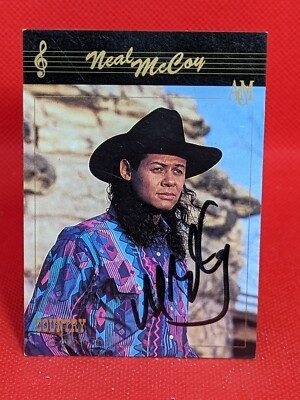 PERSONAL AUTOGRAPH: 1992 Collect-A-Card Country Classics #73 Neal McCoy ...