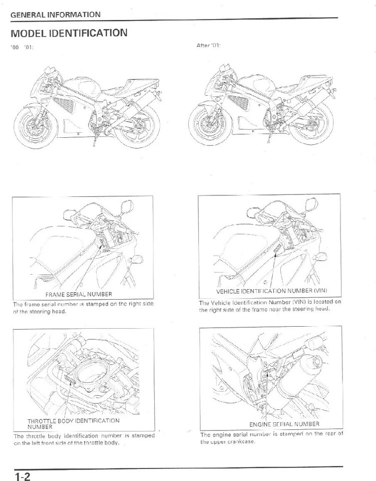 Honda RVT 1000 R RC51 SP1 & SP2 Service-Shop-Repair Manual PRO GRADE ...