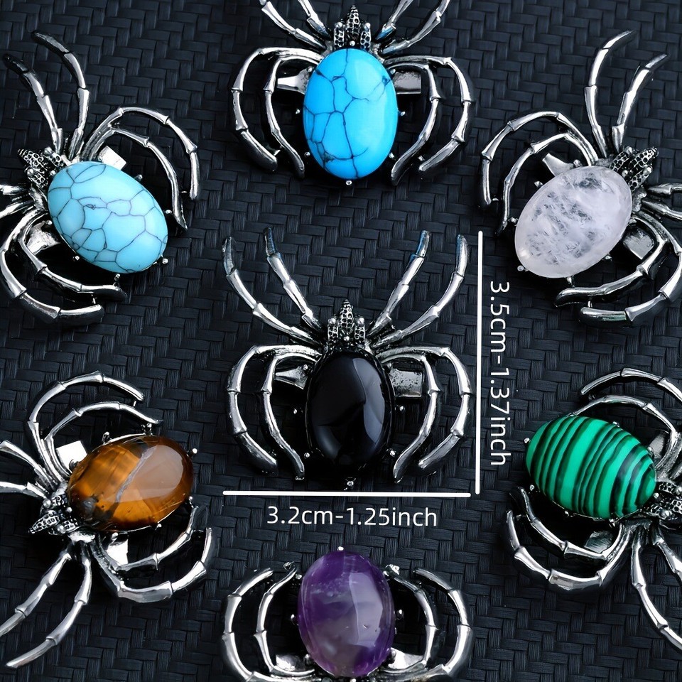 Black onyx Gems Spider Crystal Necklace Magic Reiki Healing Amulet | eBay