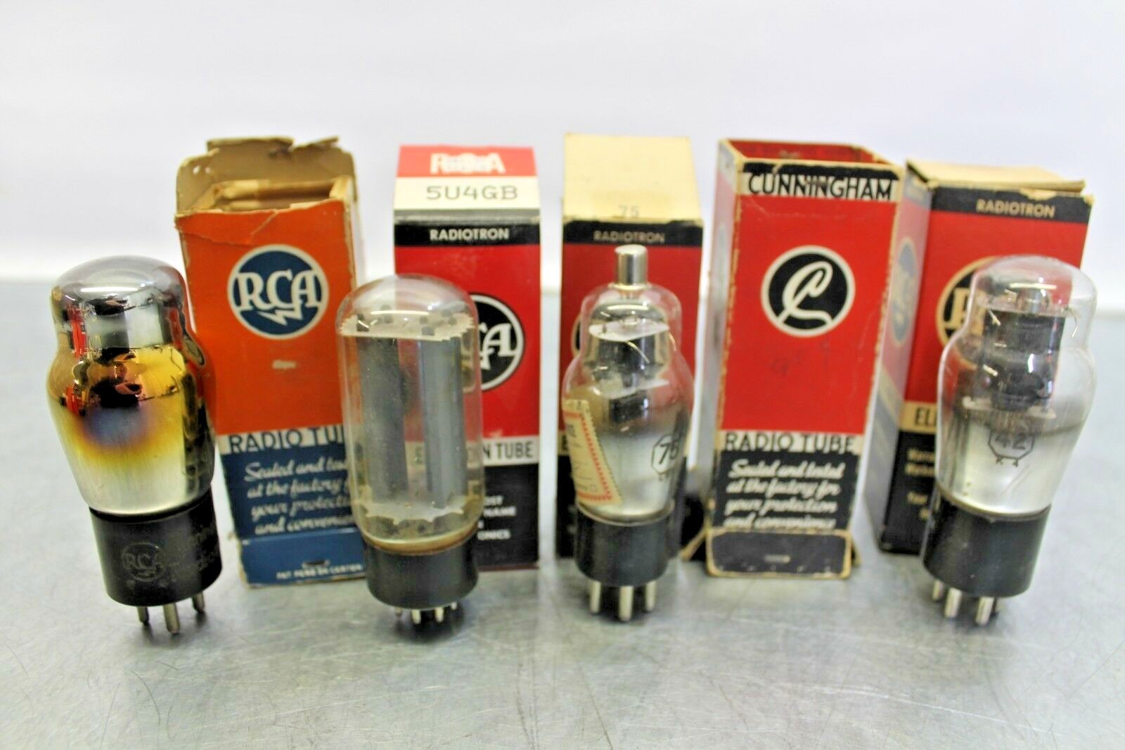 Nice Lot of 5 Vintage RCA Vacuum Tubes | eBay