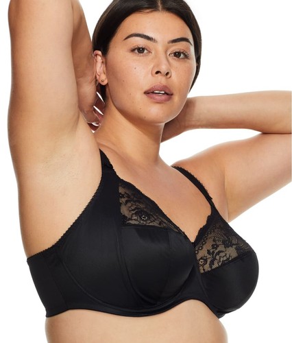 Elomi BLACK Morgan Underwire Banded Bra, US 44G, UK 44F | eBay