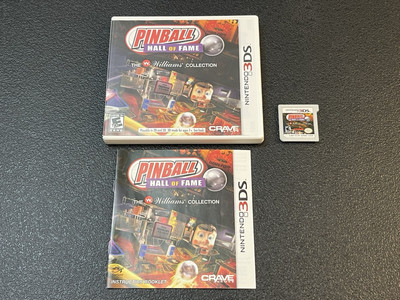 Pinball Hall of Fame The Williams Collection Nintendo 3DS Complete CIB ...