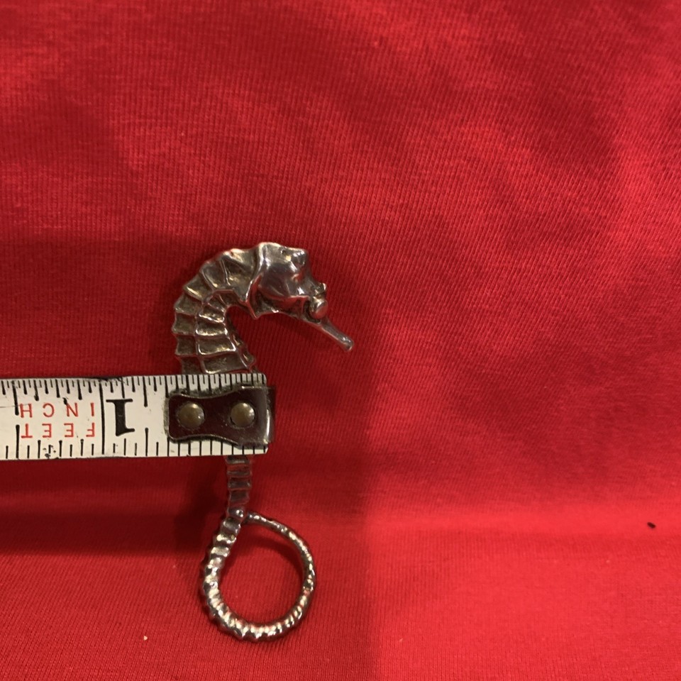 VTG Gayle Clark 1987 Sterling Silver Sea Horse Pendant Ocean Springs MS ...