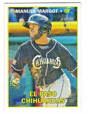 2016 Topps Heritage Minors #33 MANUEL MANNY MARGOT RC Rookie Tampa Bay ...