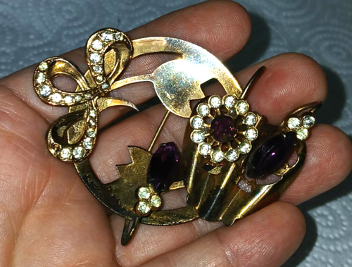 Beautiful Vintage BAR JAM 2.75 " Brooch #1511 | eBay