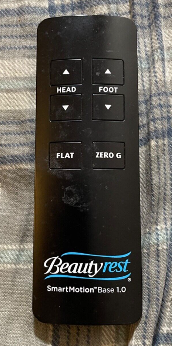Beautyrest SmartMotion Base 1.0 Remote for Adjustable Bed RF258G ...