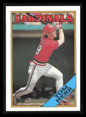Tom Herr 1988 Topps #310 St. Louis Cardinals | eBay