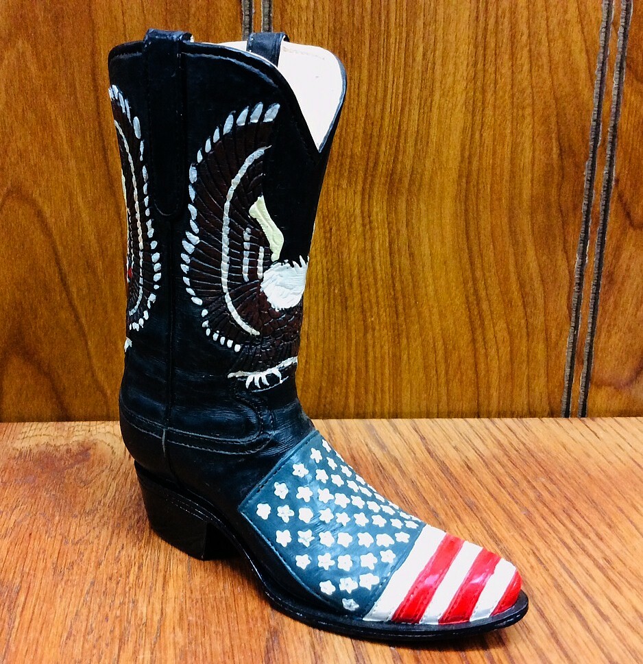 Miniature Cowboy Boot Statue ~ FIGURINE Statue | eBay