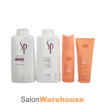 Wella SYSTEM PROFESSIONAL SP Color Save SHAMPOO CONDITIONER 1000ml ...