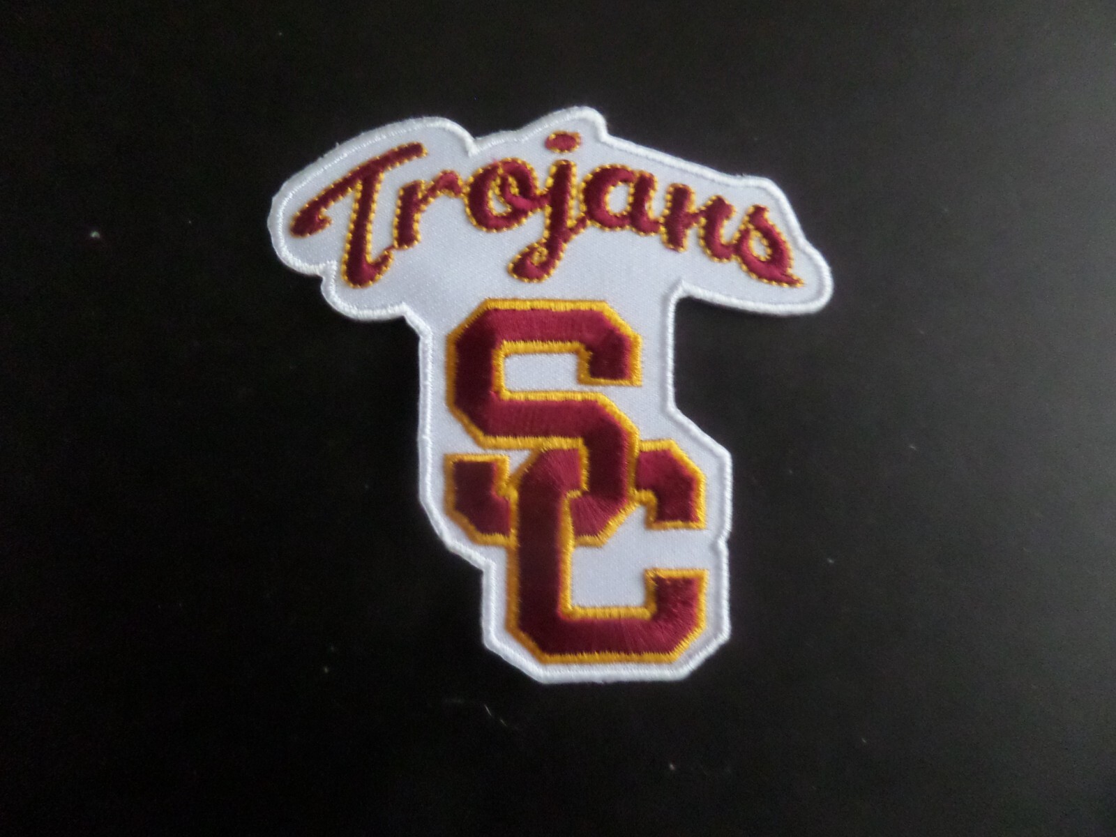 U.S.C TROJANS NCAA"COLLEGE EMBRODIERED IRON ON PATCH 3 X 3-1/8 | eBay