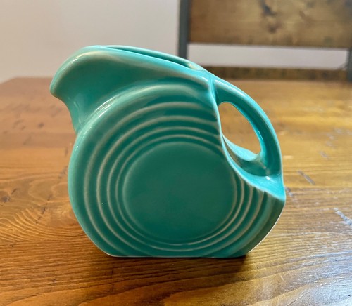 Fiestaware Turquoise Mini-Disc Pitcher Fiesta Blue Creamer Perfect ...