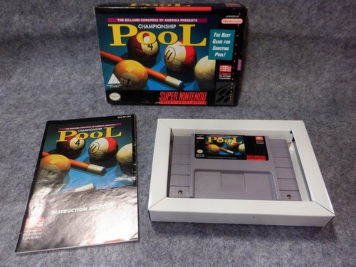 SNES Games - Championship Pool Complete - Excellent Condition | eBay