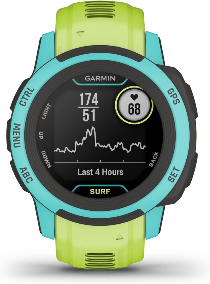 Garmin Instinct 2S Surf-Edition GPS Outdoor Watch Surfing Features ...