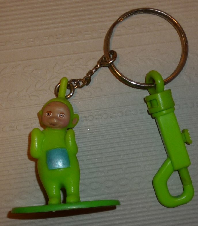 Teletubbies green Dipsy PVC Figure keyring key chain keychain,, 1998 ...