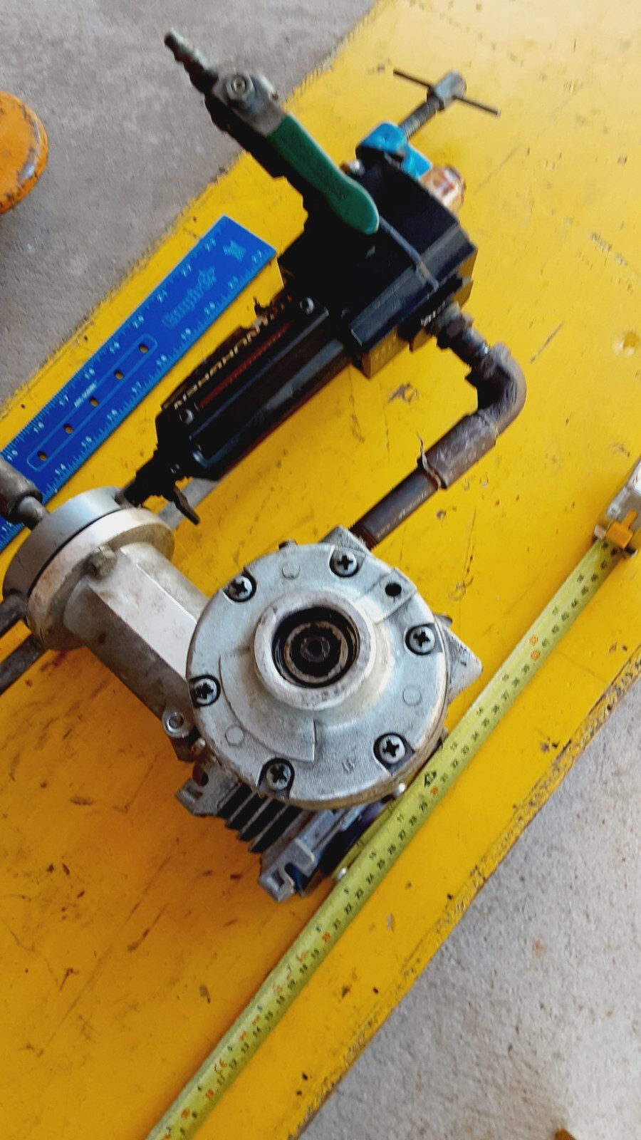 55 Gallon Drum Mixer Tank Barrel Air Pneumatic BINKS Gast DeVilbiss ...