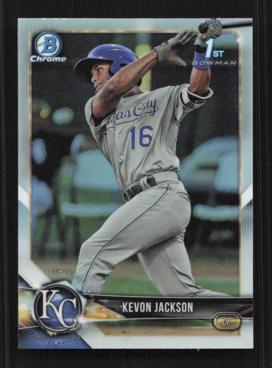 Kevon Jackson 2018 Bowman Draft Chrome Refractors Kansas City Royals # ...