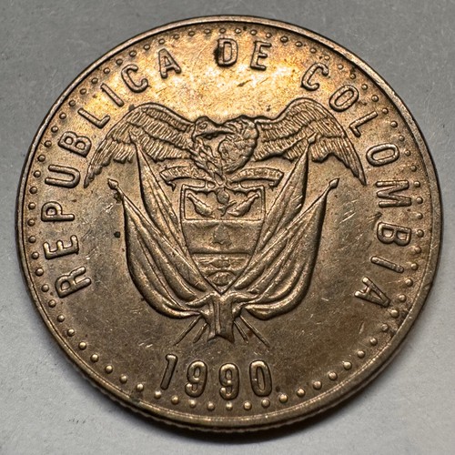 1990 Colombia 50 Pesos - Beautiful Coin - #A-058 | eBay