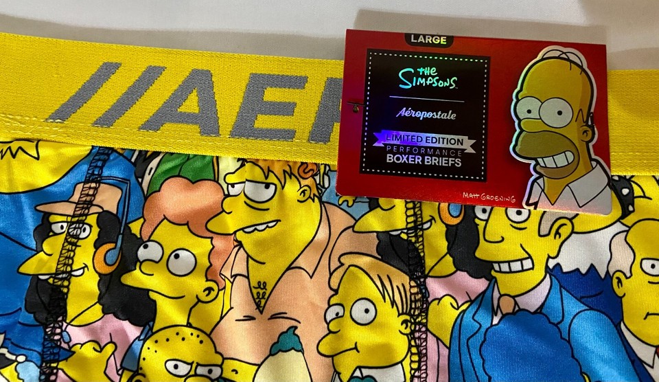 The Simpsons ~ Boxer Briefs Limited Edition Cast AERO Mens Size Large L ...