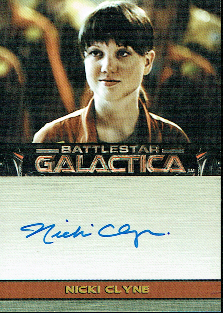 BATTLESTAR GALACTICA PREMIERE EDITION AUTOGRAPH CARD NICKI CLYNE AS ...
