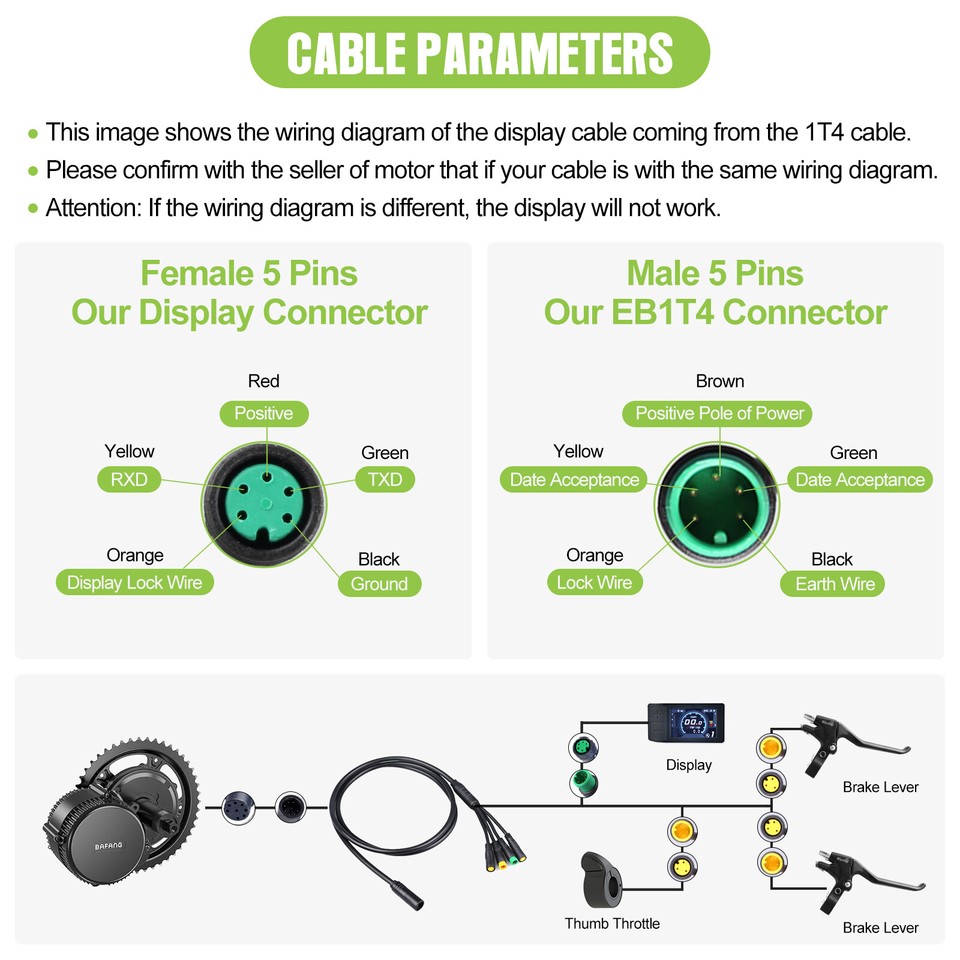 Electric Bike Multi Display C961 P860ML 500C for Bafang BBS HD Mid ...