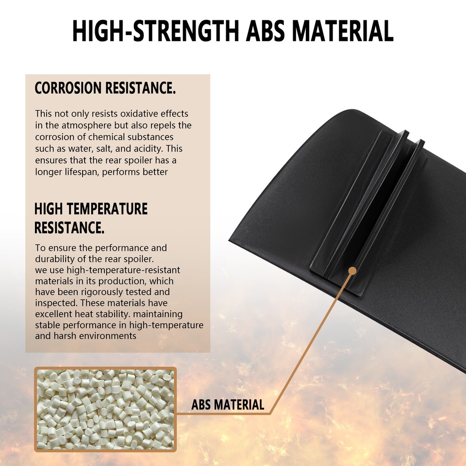 Black Car Rear Bumper Lip Diffuser Shark Fins Lower Chin For Ford Focus ...