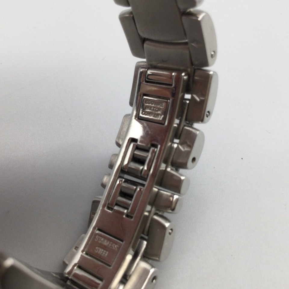 ESQ Swiss Movado Watch Women 25mm Silver Tone Date Gray Dial New ...