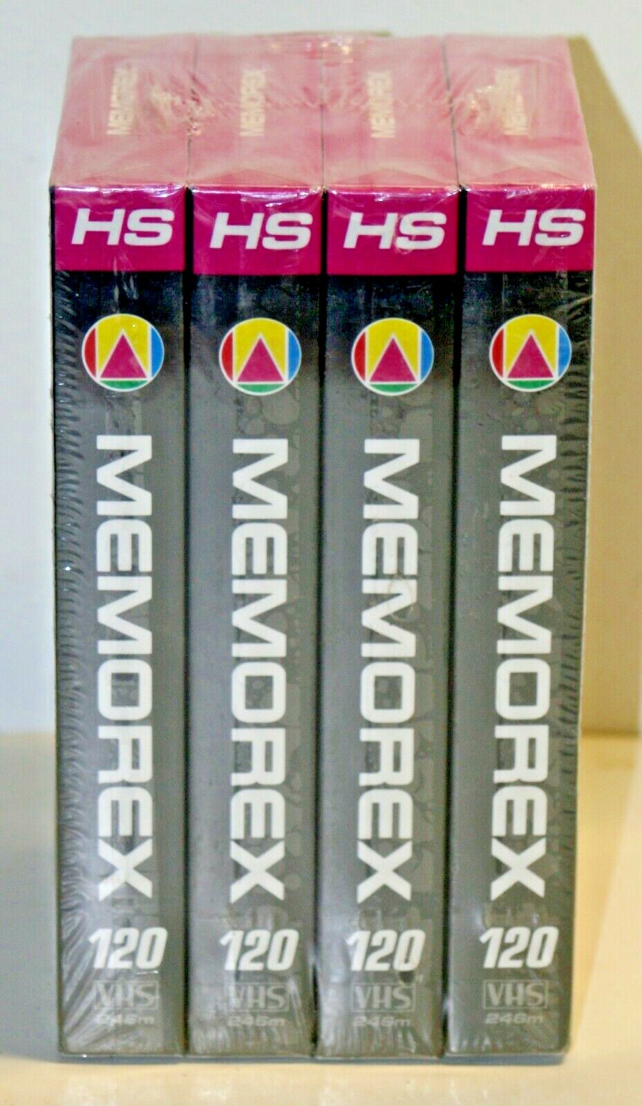 Memorex 120 HS High Standard Blank VHS Video Cassette Tape Sealed 4 ...