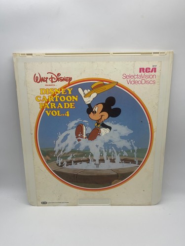 RCA SelectAVision Video Disc CED Disney CARTOON PARADE VOL. 4 Untested ...