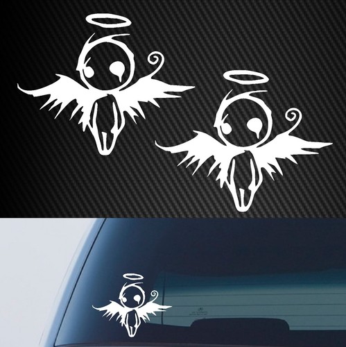 2x ANGEL STICKER DECAL CAR WINDOW GOTH EMO PUNK DEVIL CUTE GIRLS | eBay ...