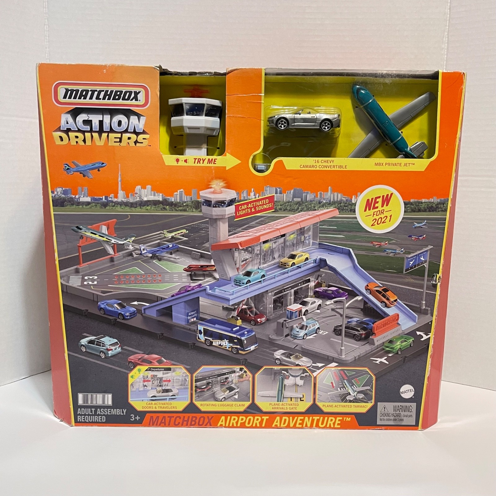 Matchbox Action Drivers Airport Adventure Playset 2021 Lights Sounds | eBay