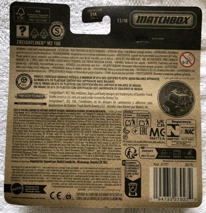 MATCHBOX WORKING RIGS FREIGHTLINER M2 106 MBX SERVICES VACUUM 1200 2025 ...